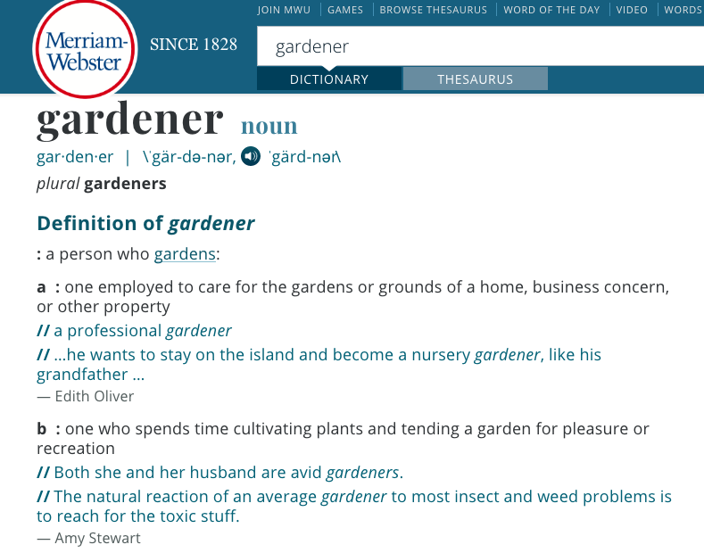 Farmer vs. Gardener